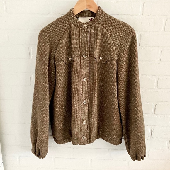 Vintage | Jackets & Coats | Vintage 96s Stanley Blacker Tweed ...